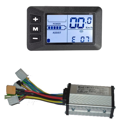 E-bike Display with controller 36/48V 500W – Robocraft