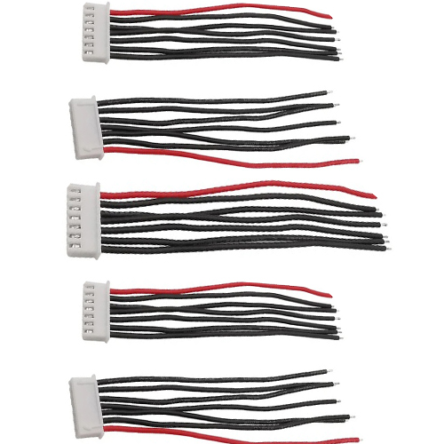 5Pcs 22AWG Silicone 6S RC Lipo Battery Balancer Charger Plug Wire ...